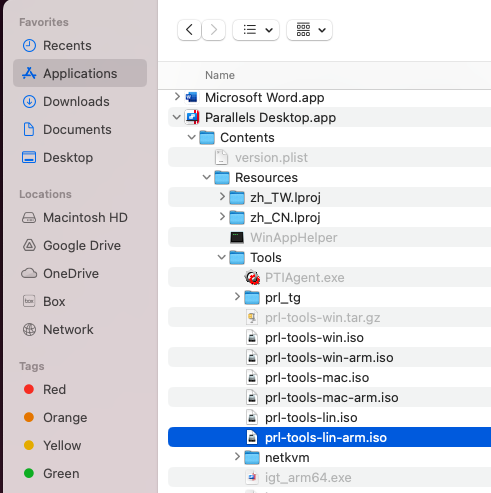 KB Parallels: How to install Parallels Tools in Linux virtual machine